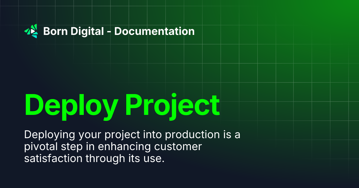 Deploy Project | Born Digital - Documentation