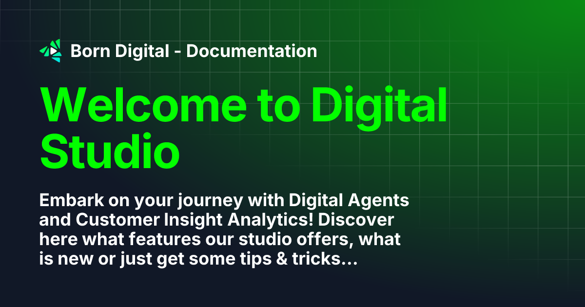 Welcome to Digital Studio | Born Digital - Documentation