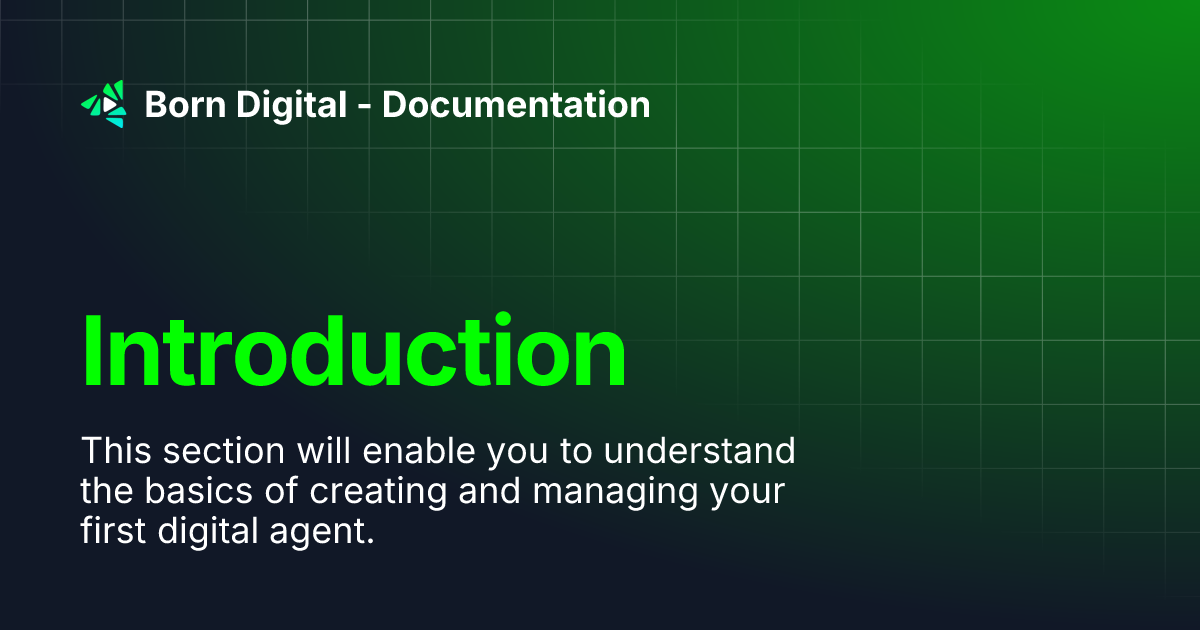 Introduction | Born Digital - Documentation