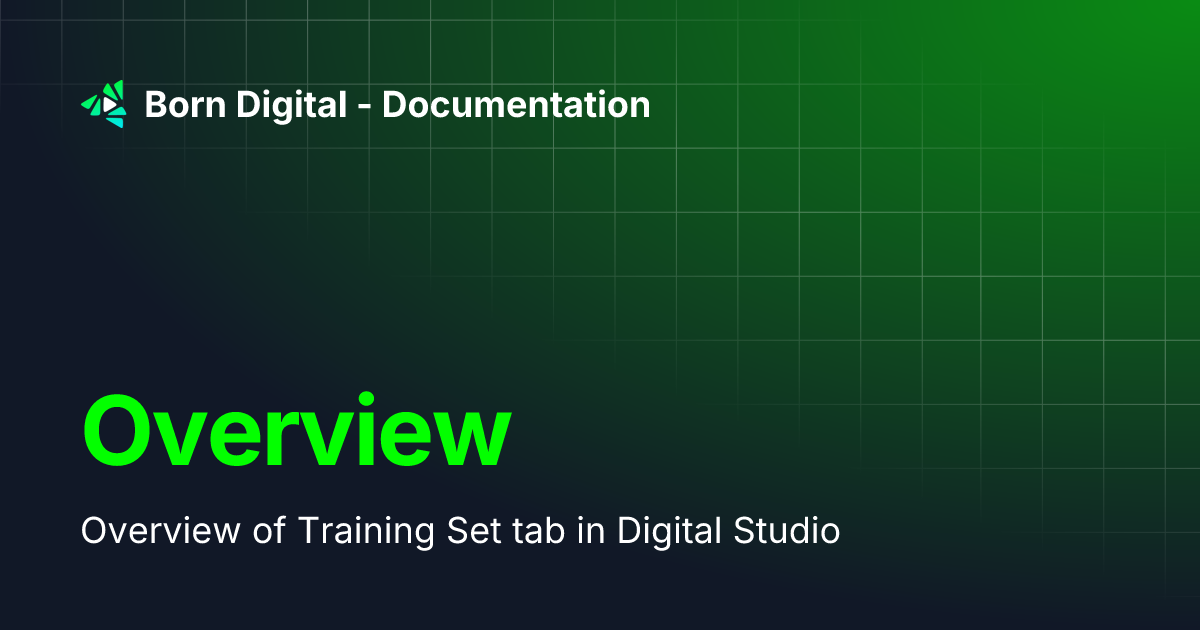 Overview | Born Digital - Documentation